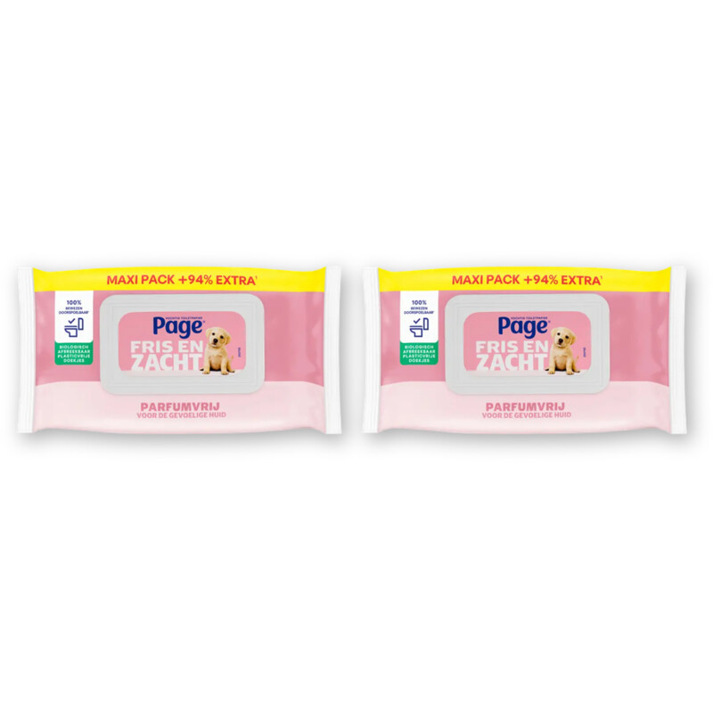 Page Sensitive vochtig toiletpapier 2-pack bestellen | Albert Heijn