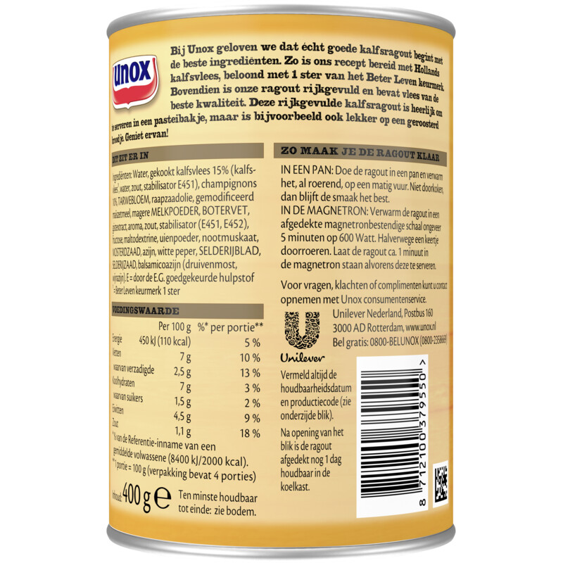 Unox Kalf ragout bestellen | Albert Heijn