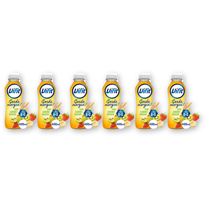 Vifit Goedemorgen kiwi aardbei banaan 6-pack bestellen | Albert Heijn