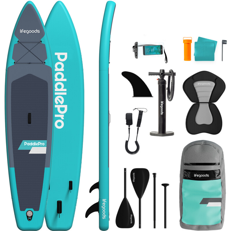 Lifegoods Sup board touring with seat turquoise reserveren | Albert Heijn