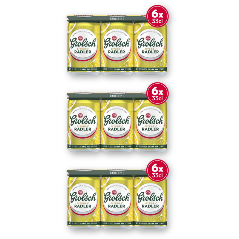 Grolsch Radler citroen 2.0 18-pack bestellen | Albert Heijn
