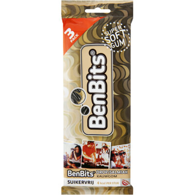 BenBits Drop/salmiak kauwgom 3-pack bestellen | Albert Heijn