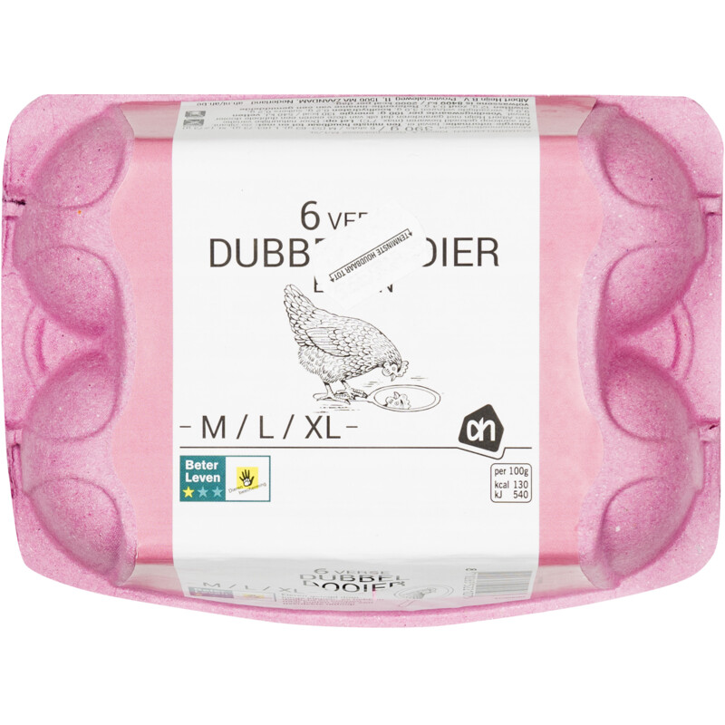 AH Dubbeldooiers scharrelei M/L/XL bestellen | Albert Heijn