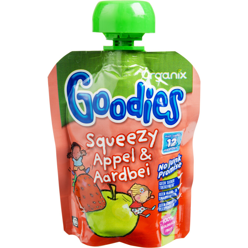 Organix Goodies squeezy appel-aardbei bestellen | Albert Heijn