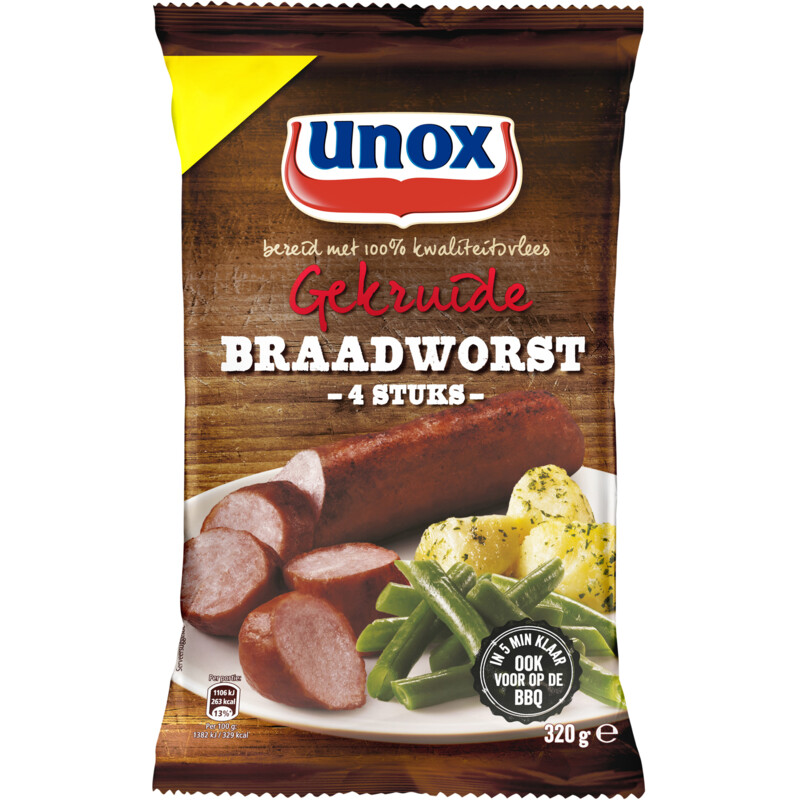 Unox Braadworst gekruide bestellen | Albert Heijn