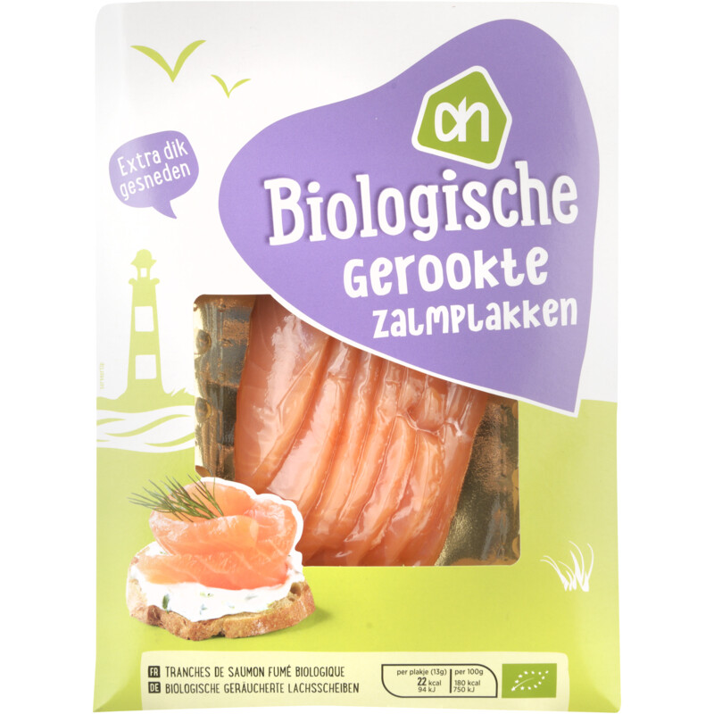 AH Biologisch Bio gerookte zalmplakken bestellen | Albert Heijn