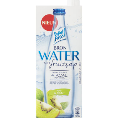 DubbelFrisss Water met fruitsap kiwi munt bestellen | Albert Heijn