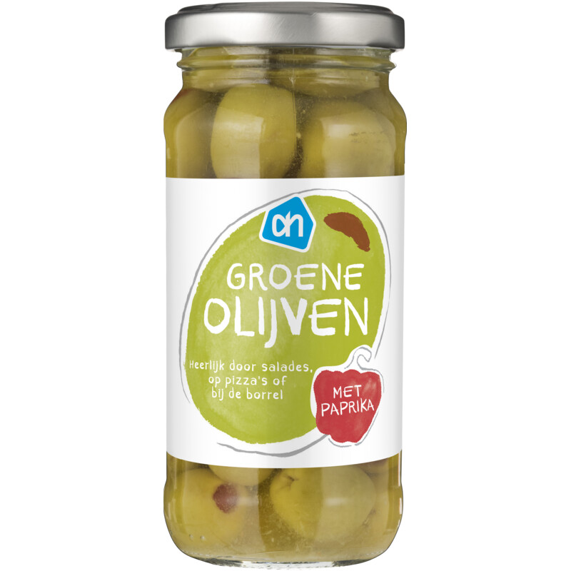 AH Groene olijven met paprika bestellen | ah.nl