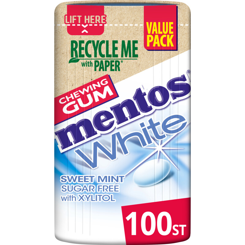 Mentos Gum White sweet mint value pack bestellen | Albert Heijn