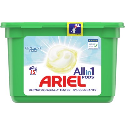 Ariel Pods Sensitive 15ct bestellen | Albert Heijn
