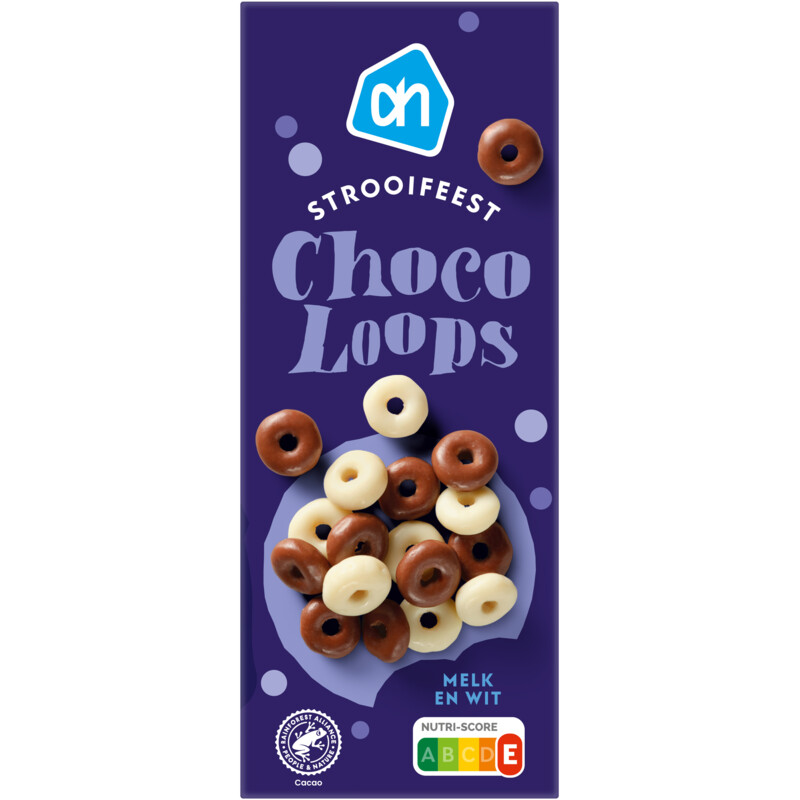 AH Strooifeest choco loops melk en wit reserveren | Albert Heijn