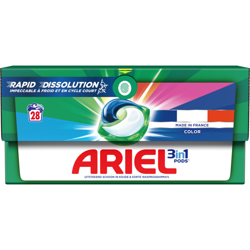 Ariel 3-in-1 pods color wasmiddelcapsules bestellen | Albert Heijn
