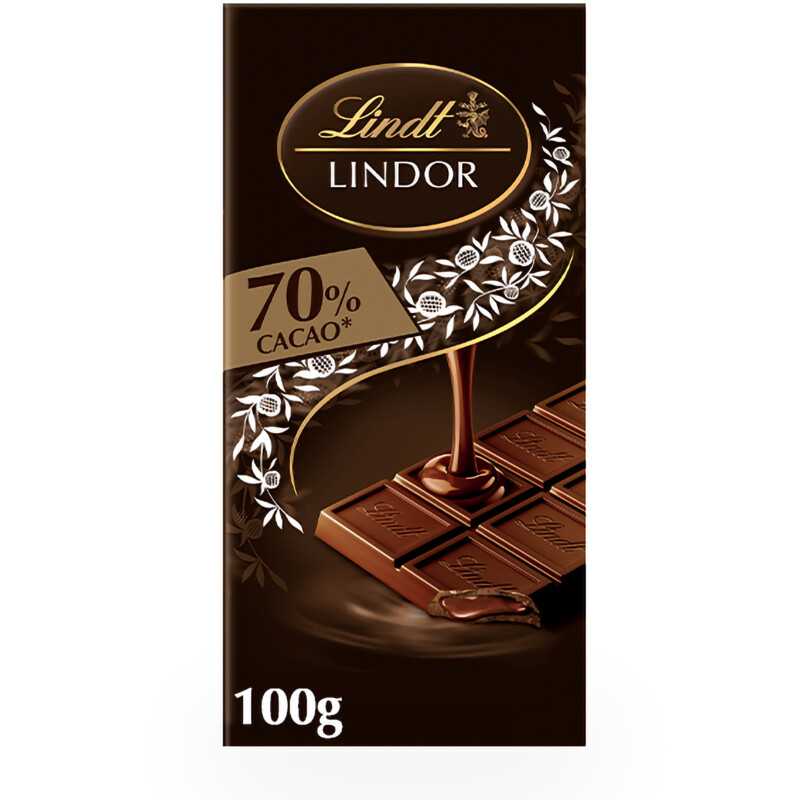 Lindt Lindor reep 70% pure chocolade bestellen | Albert Heijn