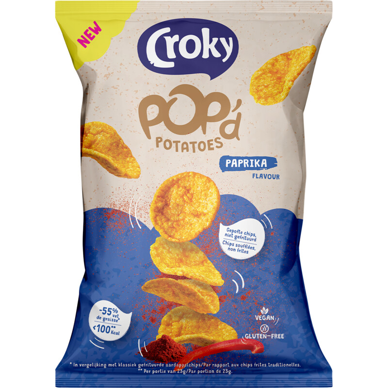 Croky Pop'd potatoes paprika bestellen | Albert Heijn