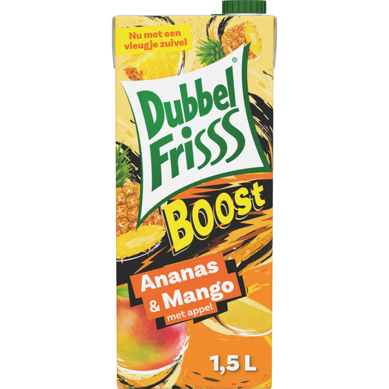 DubbelFrisss Boost ananas & mango bestellen | Albert Heijn