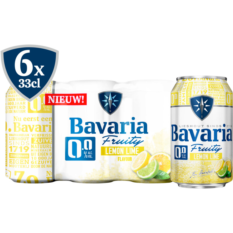 Bavaria 0.0% Fruity lemon lime 6-pack bestellen | Albert Heijn