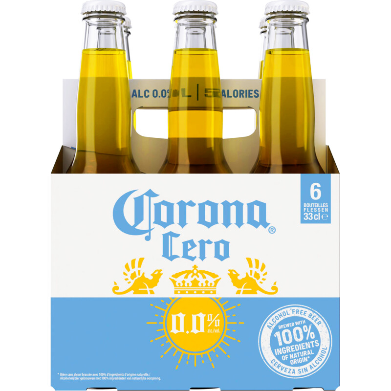 Corona Cero 0.0 alcoholvrij bier 6-pack bestellen | Albert Heijn