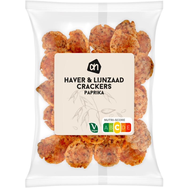 AH Haver & lijnzaad crackers paprika bestellen | Albert Heijn