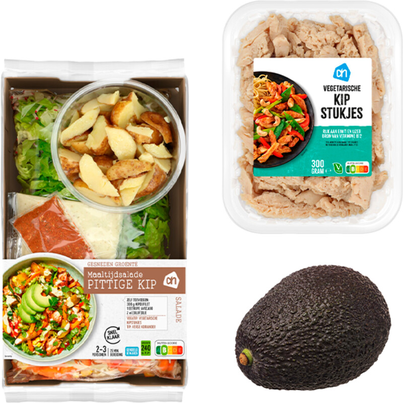 AH Vega Gesneden verspakket pittige kip reserveren | Albert Heijn AH Vega Gesneden verspakket pittige kip reserveren | Albert Heijn