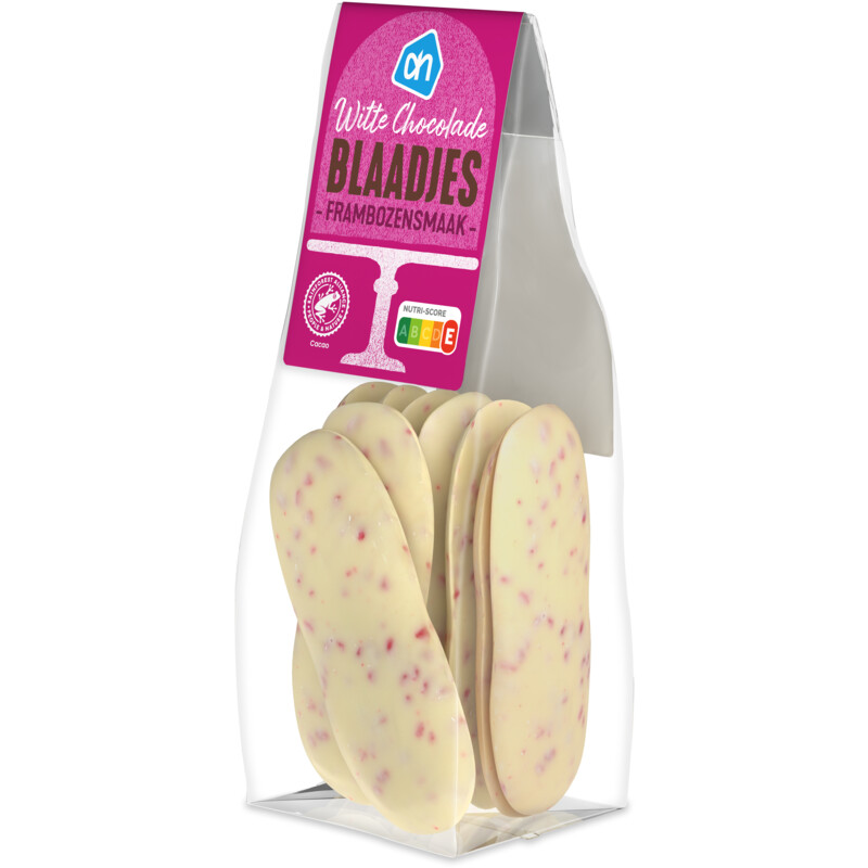 AH Chocolade blaadjes wit framboos reserveren | Albert Heijn AH Chocolade blaadjes wit framboos reserveren | Albert Heijn