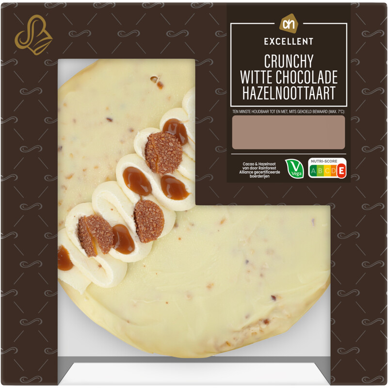 AH Excellent Crunchy witte chocolade hazelnoottaart bestellen | Albert ...