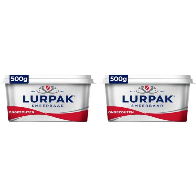 Lurpak Smeerbaar ongezouten 500g 2-pack bestellen | Albert Heijn