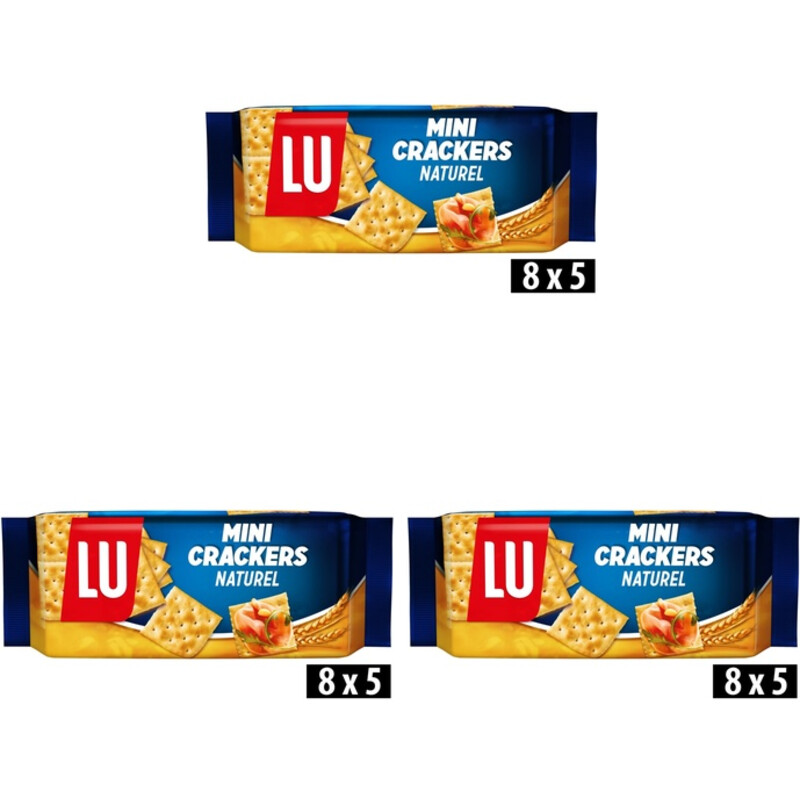 LU Mini crackers naturel 3-pack bestellen | Albert Heijn