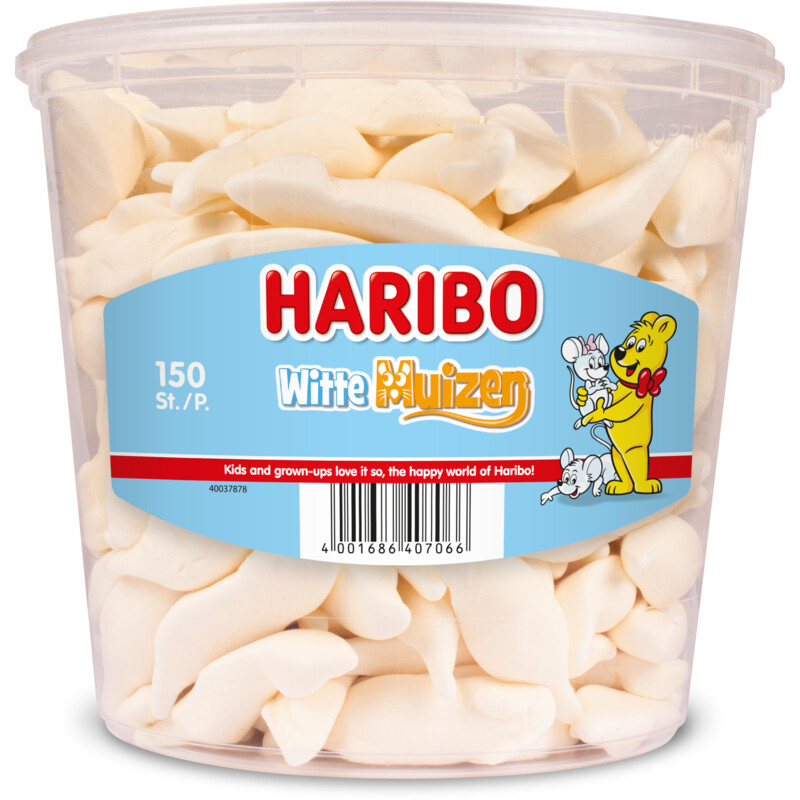 Haribo Witte muizen silo bestellen | Albert Heijn
