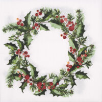 AH Excellent Servet hulst krans 40x40cm bestellen | Albert Heijn