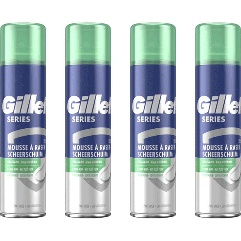 Gillette Series gevoelige huid scheerschuim 4-pck bestellen | Albert Heijn