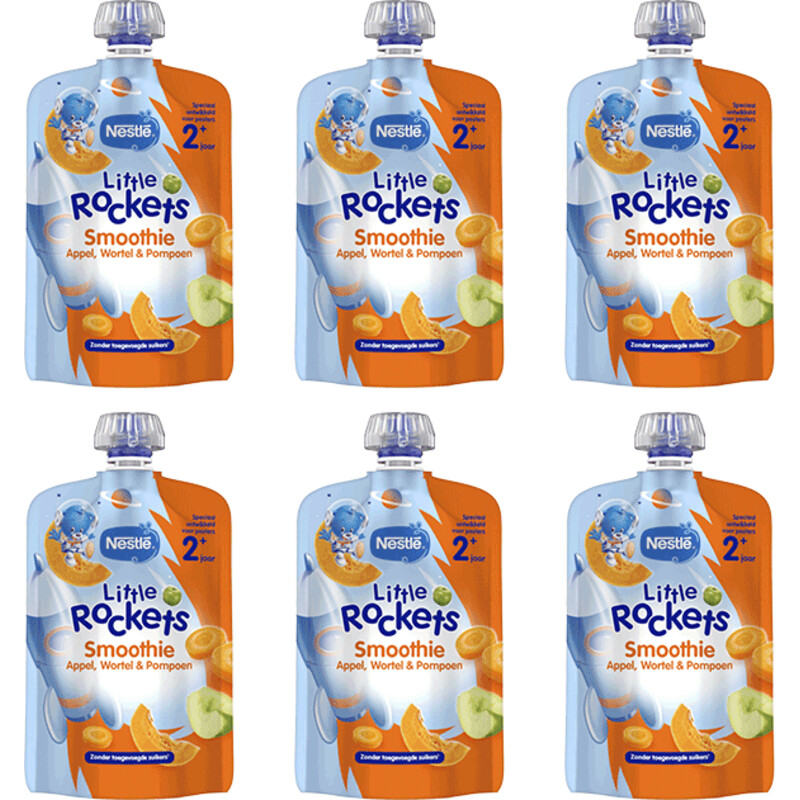 Nestlé Little Rockets appel pompoen 6-pack bestellen | Albert Heijn