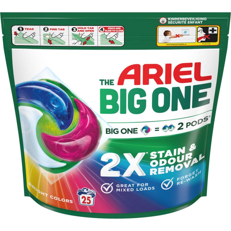 Ariel Pods color the big one wascapsules bestellen | Albert Heijn