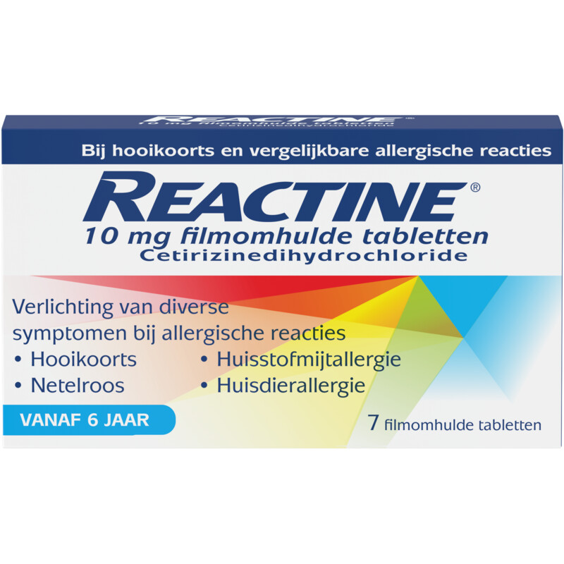 Reactine Hooikoortstabletten cetirizine 10 mg bestellen | Albert Heijn