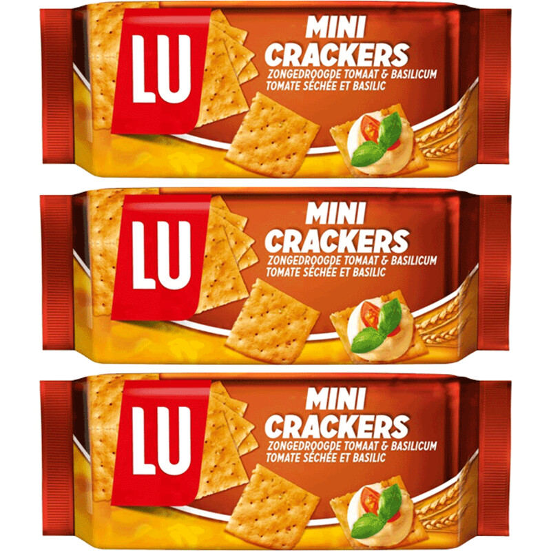 LU Mini crackers tomaat & basilicum 3-pack bestellen | Albert Heijn