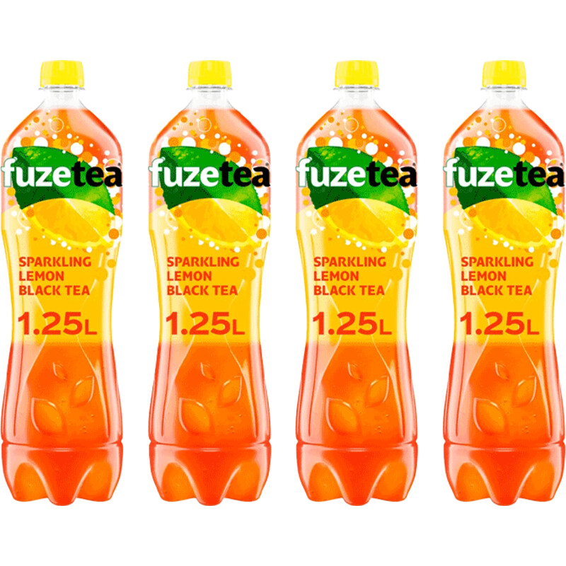 Fuze Tea Sparkling Black Tea 4-pack bestellen | Albert Heijn