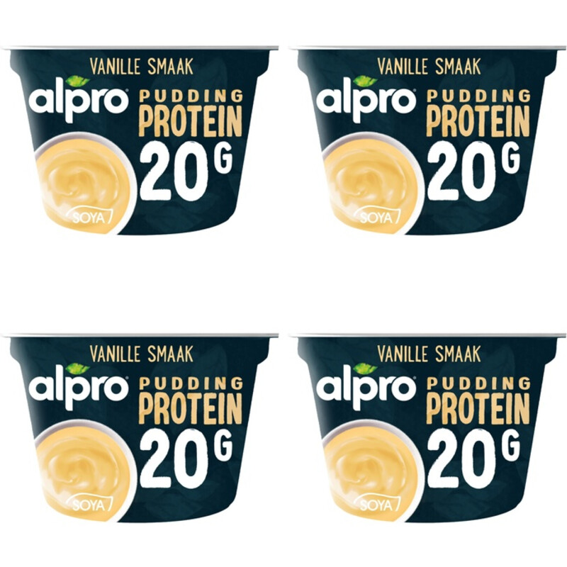 Alpro Protein pudding vanille smaak 4-pack bestellen | Albert Heijn