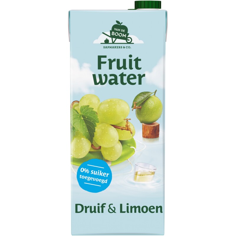 Van de Boom Fruitwater druif & limoen reserveren | Albert Heijn