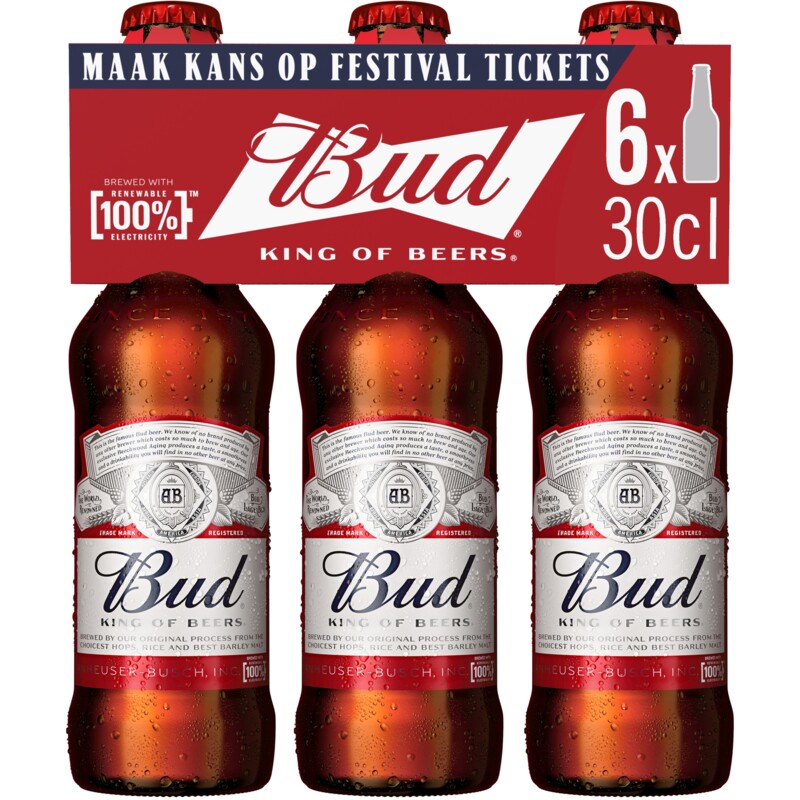 Bud Pilsener 6-pack bestellen | Albert Heijn