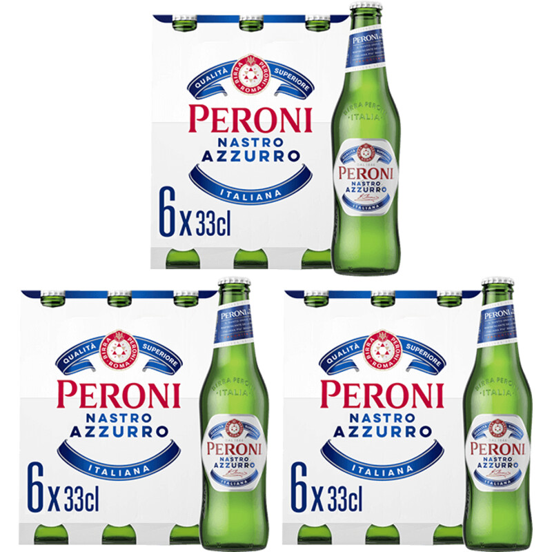 Peroni Nastro Azzurro 3-pack bestellen | Albert Heijn