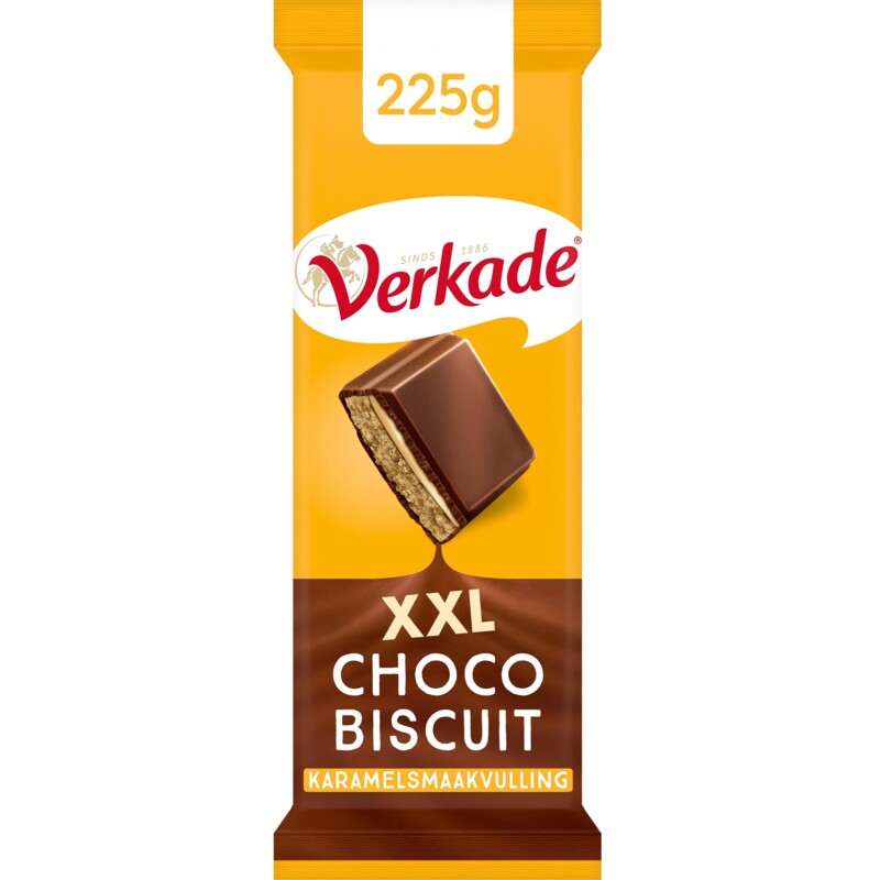 Verkade XXL choco biscuit karamelsmaakvulling bestellen | Albert Heijn