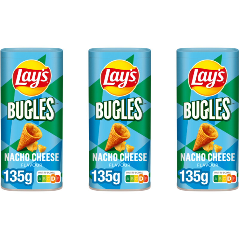 Lay's Bugles Nacho Cheese snackbox 3-pack bestellen | Albert Heijn