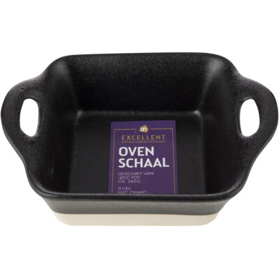 AH Ovenschaal 1 persoon zwart mat 13x13cm bestellen | Albert Heijn