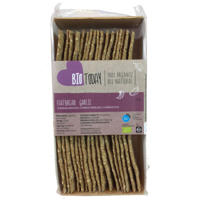 BioToday Flatbread sticks garlic - bio bestellen | Albert Heijn