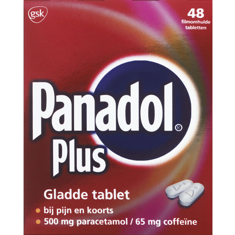 Panadol Plus gladde tablet 500mg paracetamol bestellen | Albert Heijn