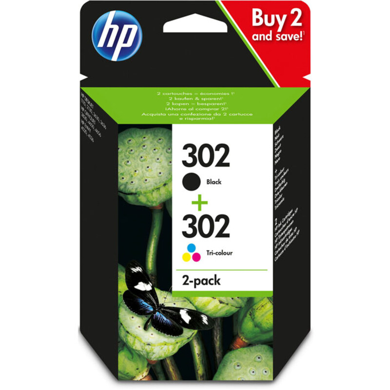 HP P302 ink 2-pack blk/tri color bestellen | Albert Heijn