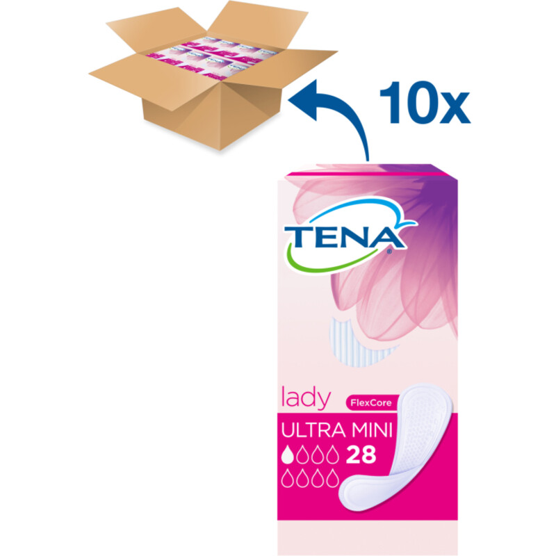 TENA Lady Ultra Mini 10x28 bestellen | Albert Heijn