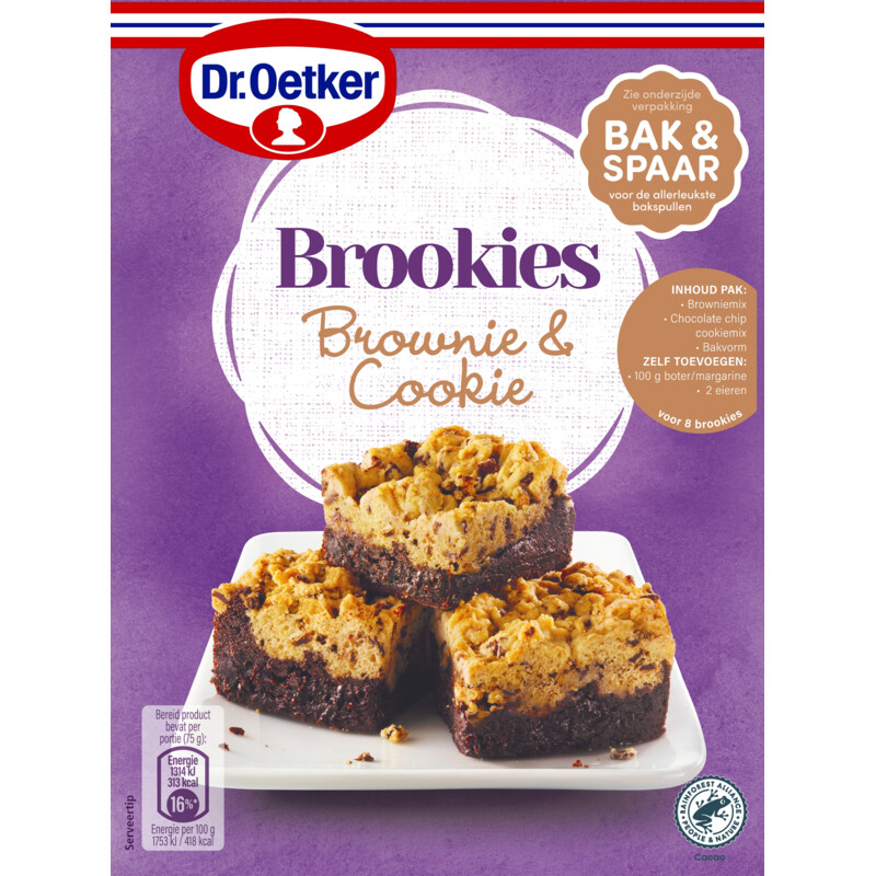 Dr. Oetker Brookies brownie & cookie reserveren | Albert Heijn