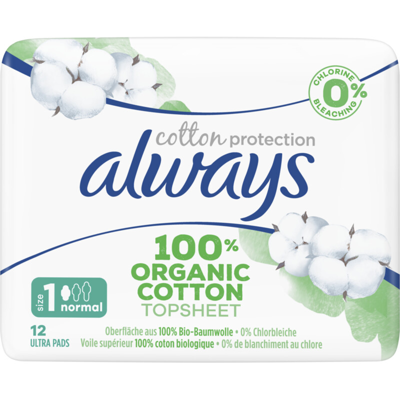 Always Maandverband bio cotton normal plus bestellen | Albert Heijn