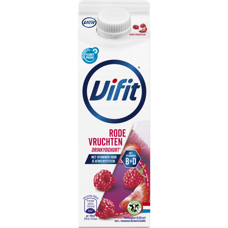 Vifit Drinkyoghurt rode vruchten reserveren | Albert Heijn