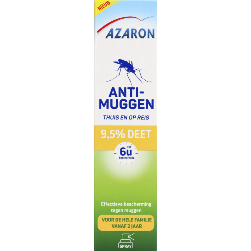 Azaron Anti-muggen 9,5% DEET spray bestellen | Albert Heijn